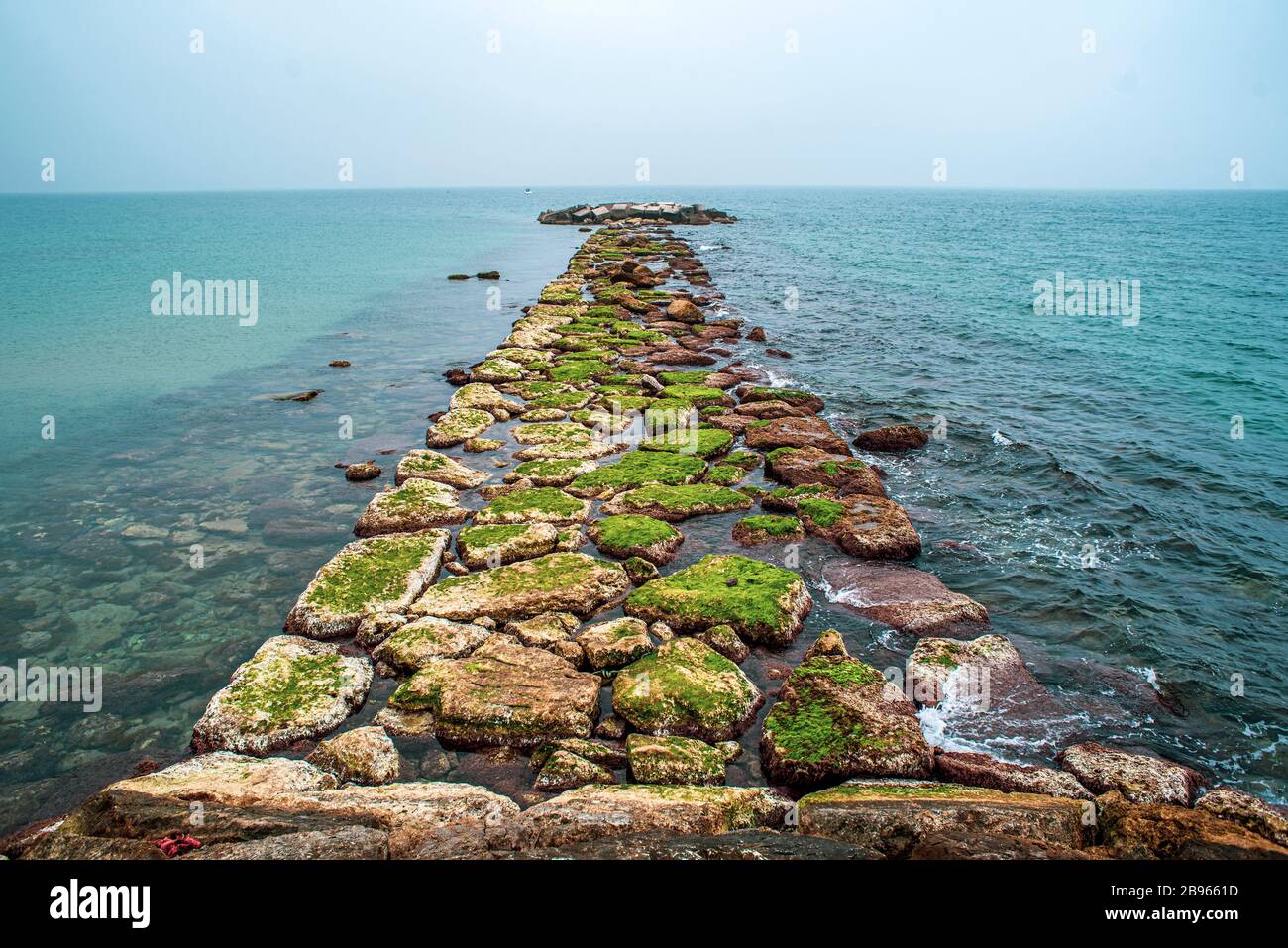 Rock stone boulders breakwater hi-res stock photography and images - Alamy