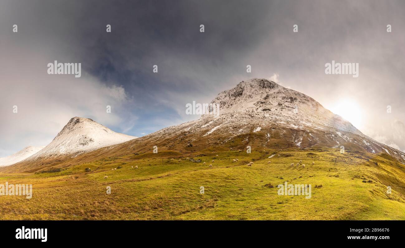 Stunning panorama, view of Scottish landscape, Highlands, Scotland ...