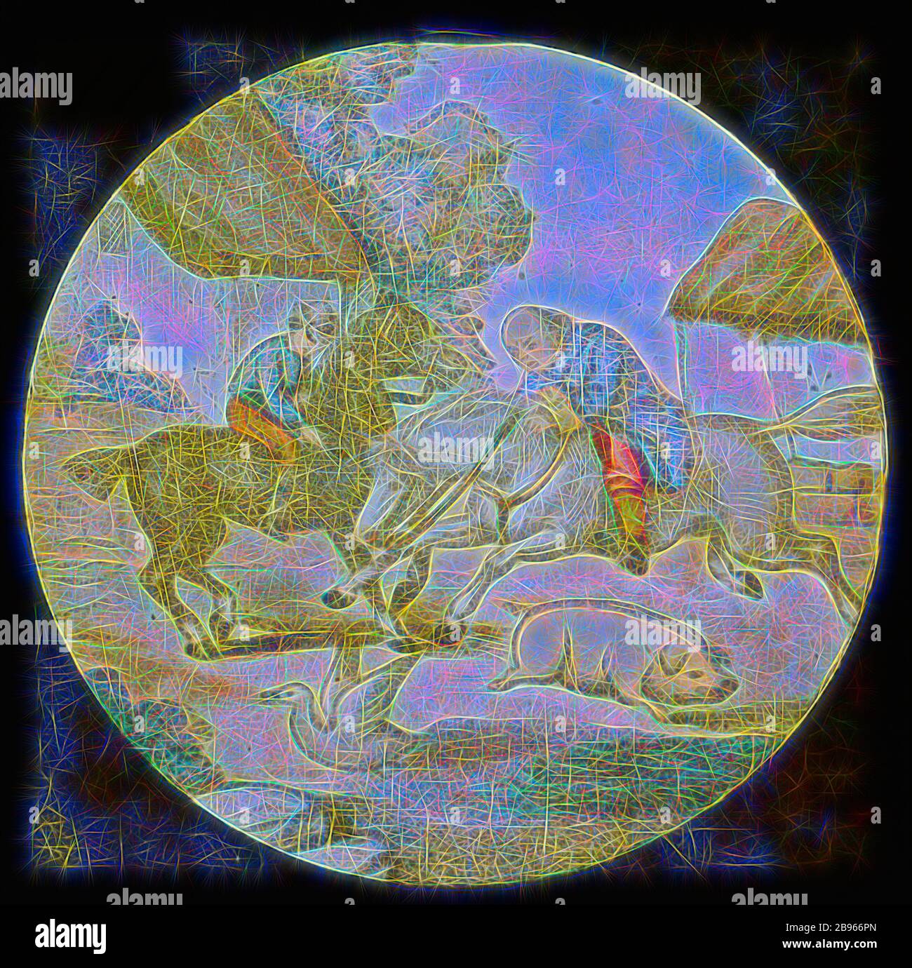 Lantern Slide - 'John Gilpin', No.11, circa 1850-1880, Number 11 of a ...