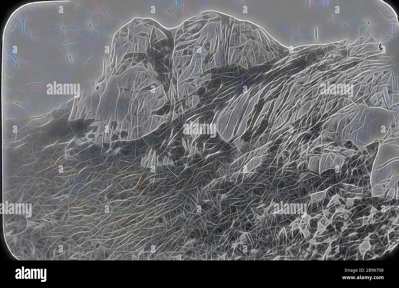 Lantern Slide - Mt Strzelecki, Flinders Island, Tasmania, 1890, Black ...