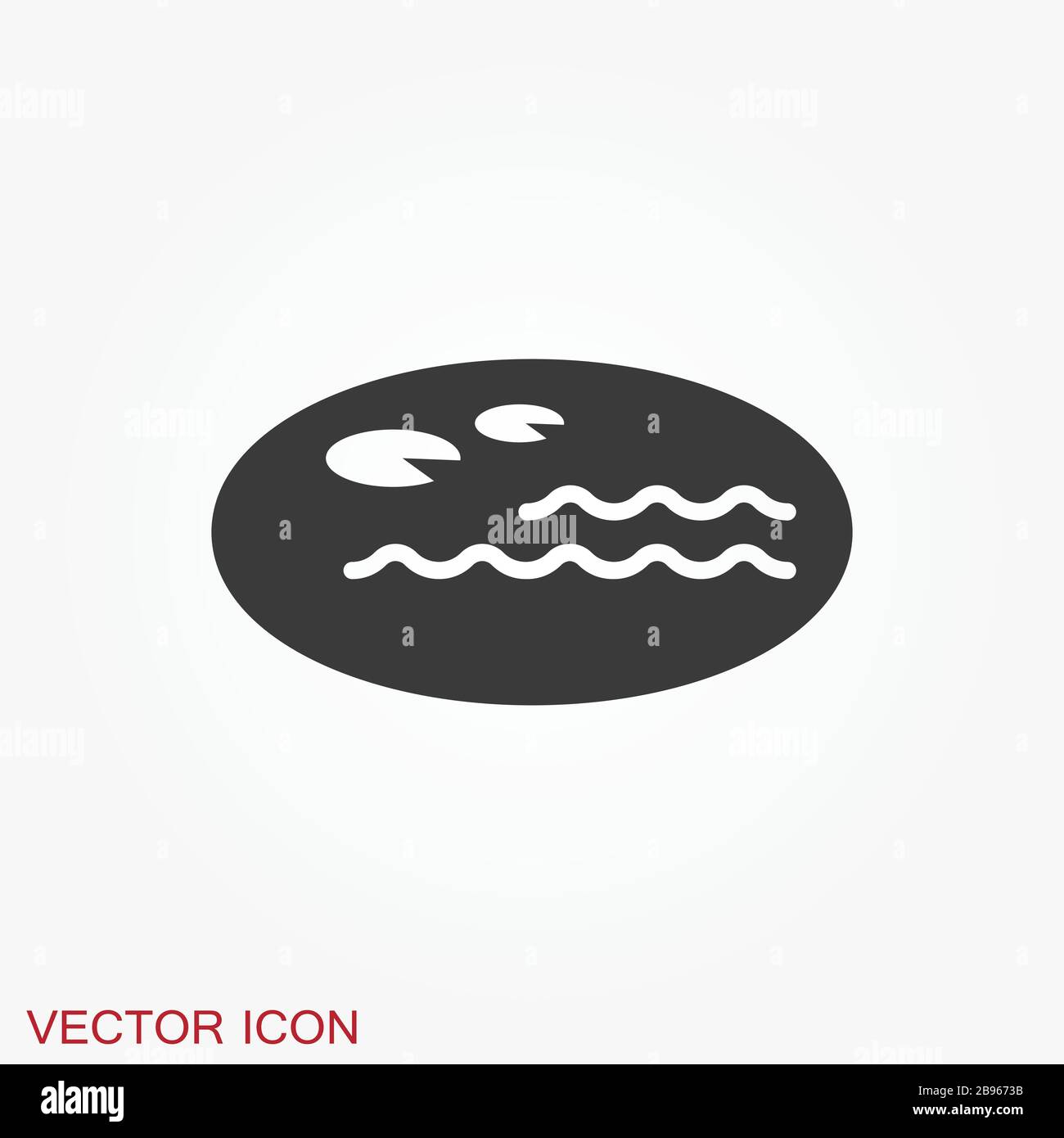 Pond icon illustration isolated vector sign symbol Stock Vector Image ...