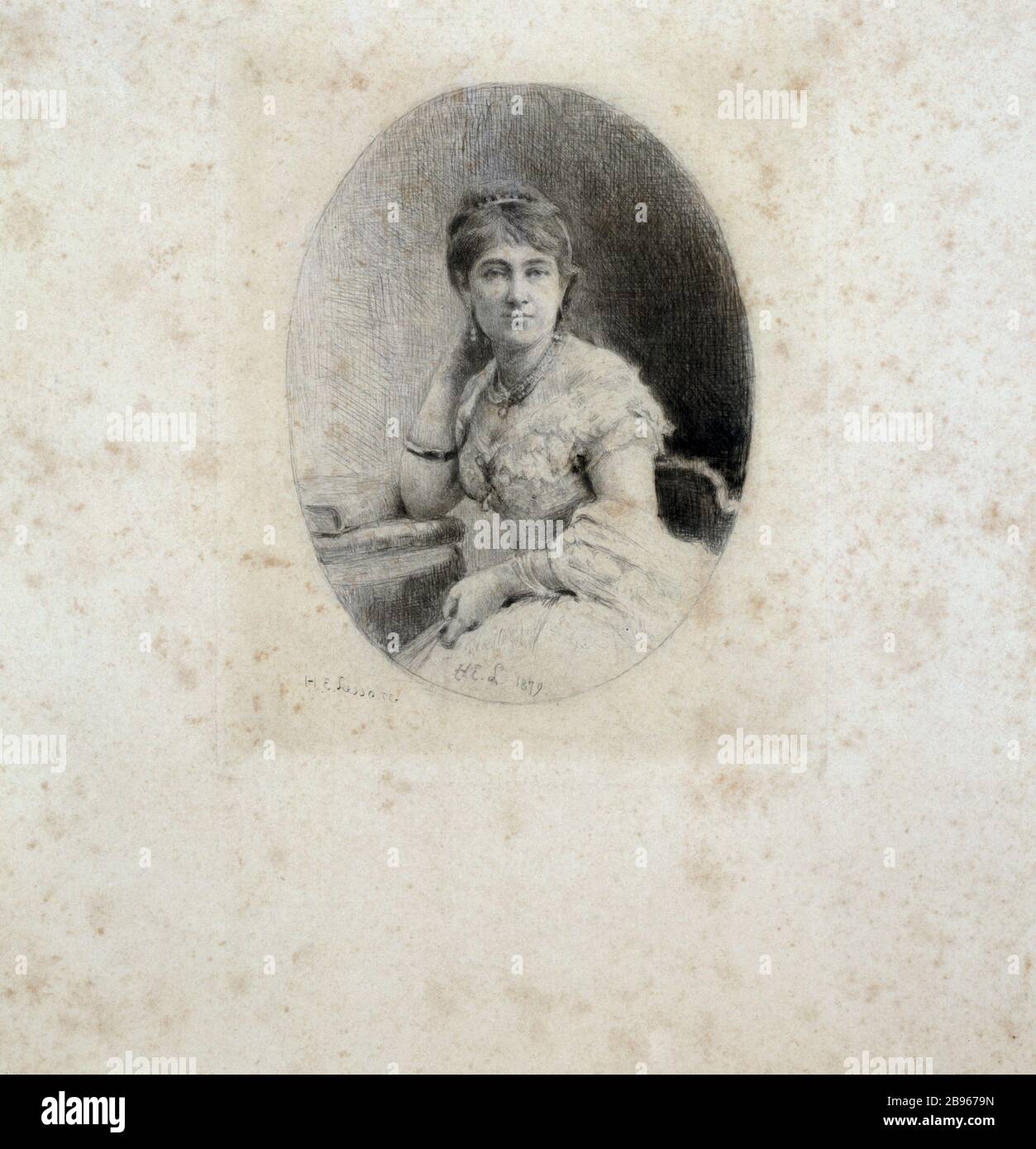 MADAME JULIETTE ADAM "Madame Juliette Adam". Estampe de Henri Emile ...