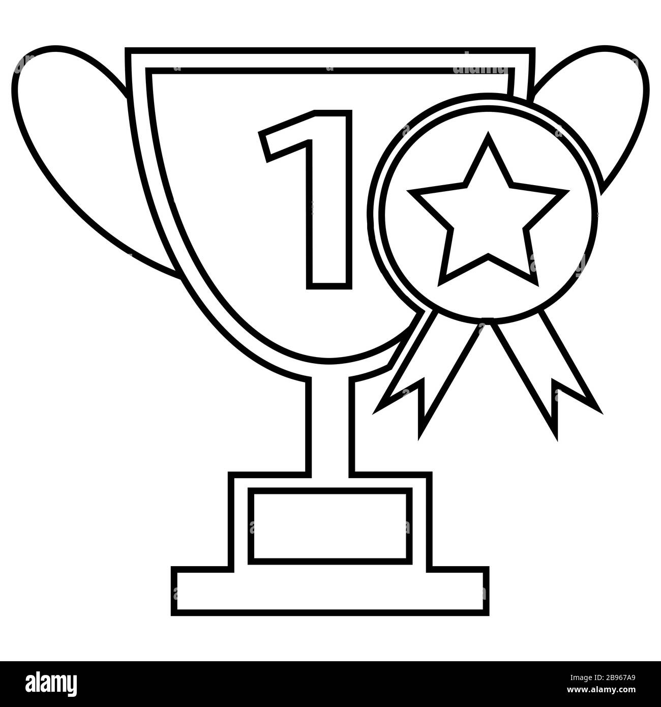 Gold trophy Black and White Stock Photos & Images - Alamy