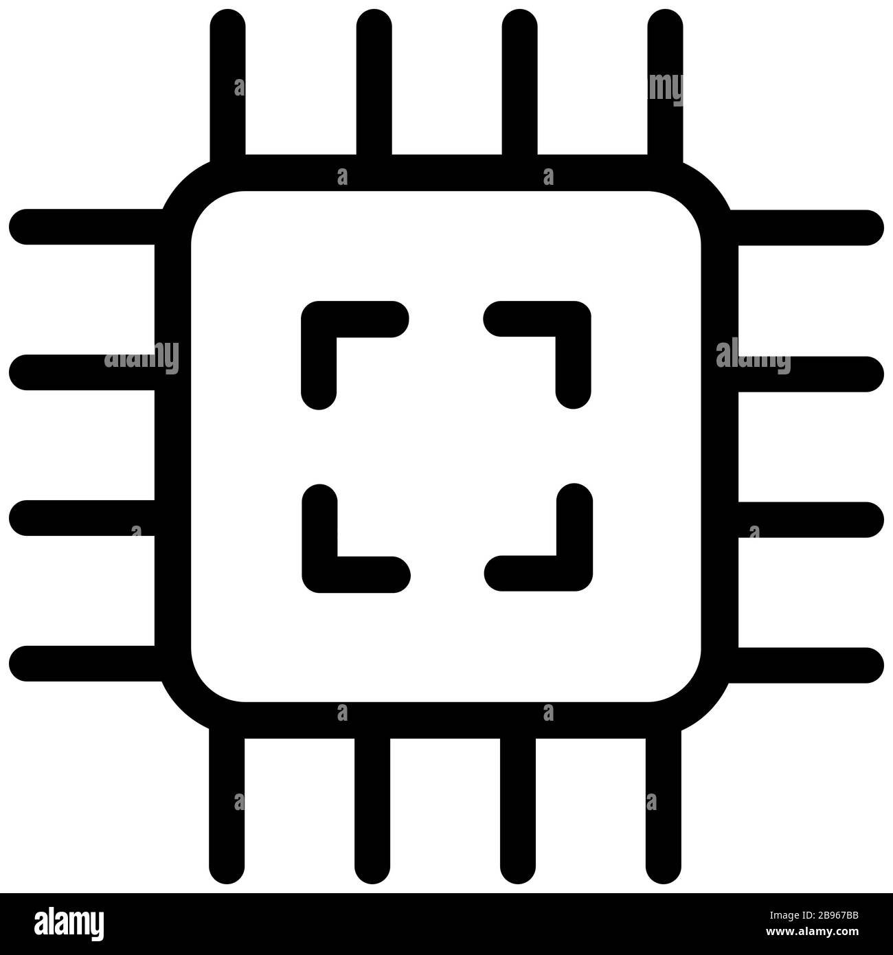 Technology background microchip processor Black and White Stock Photos ...