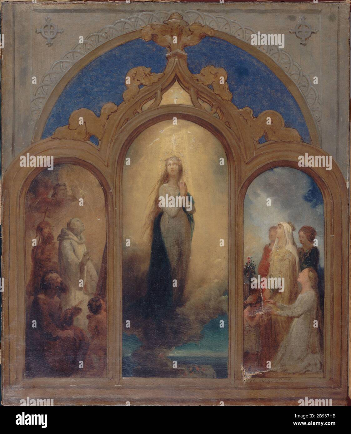 TRIPTYCH Ary Scheffer. "Triptyque". Huile sur toile. Paris, musée de la ...