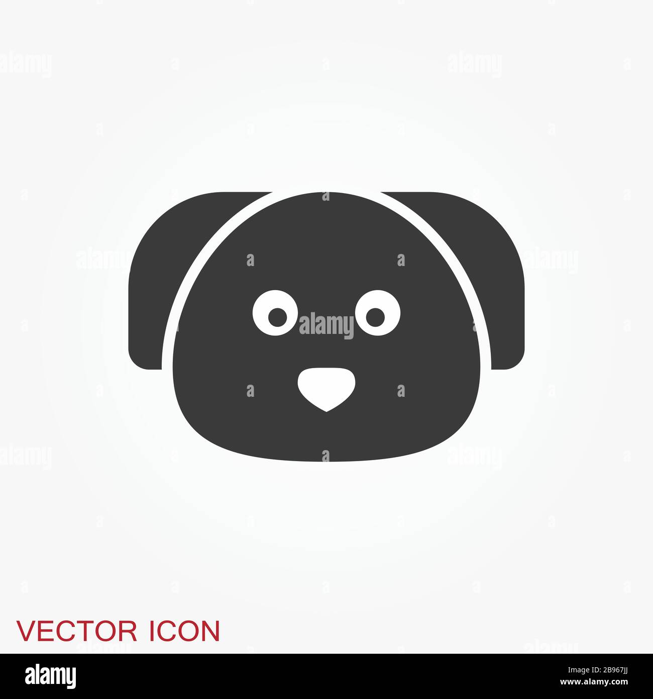 Puppy icon. Dog symbol. Vector element for your design Stock Vector ...