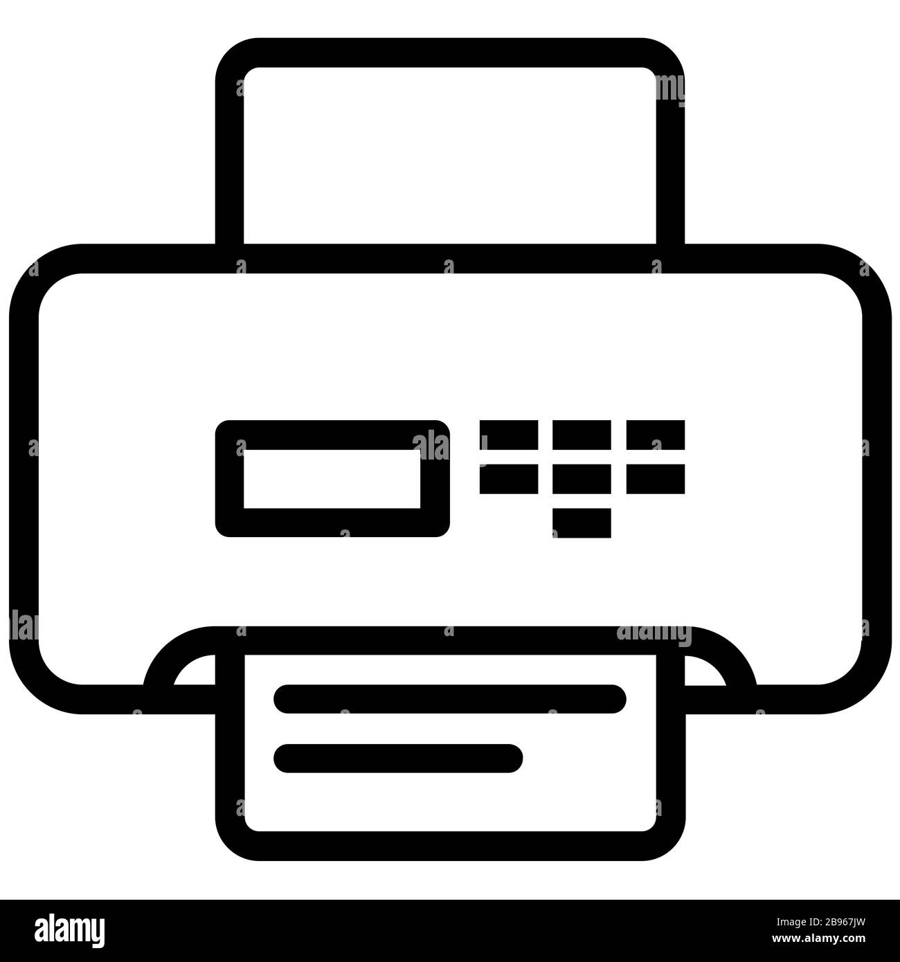 Vintage printer illustration Cut Out Stock Images & Pictures - Alamy