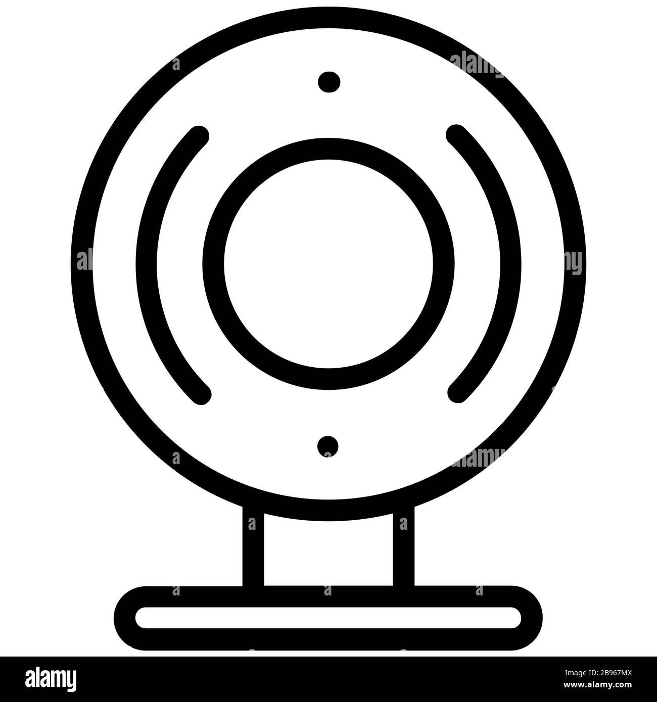 Monitor webcam white flat hi-res stock photography and images - Alamy