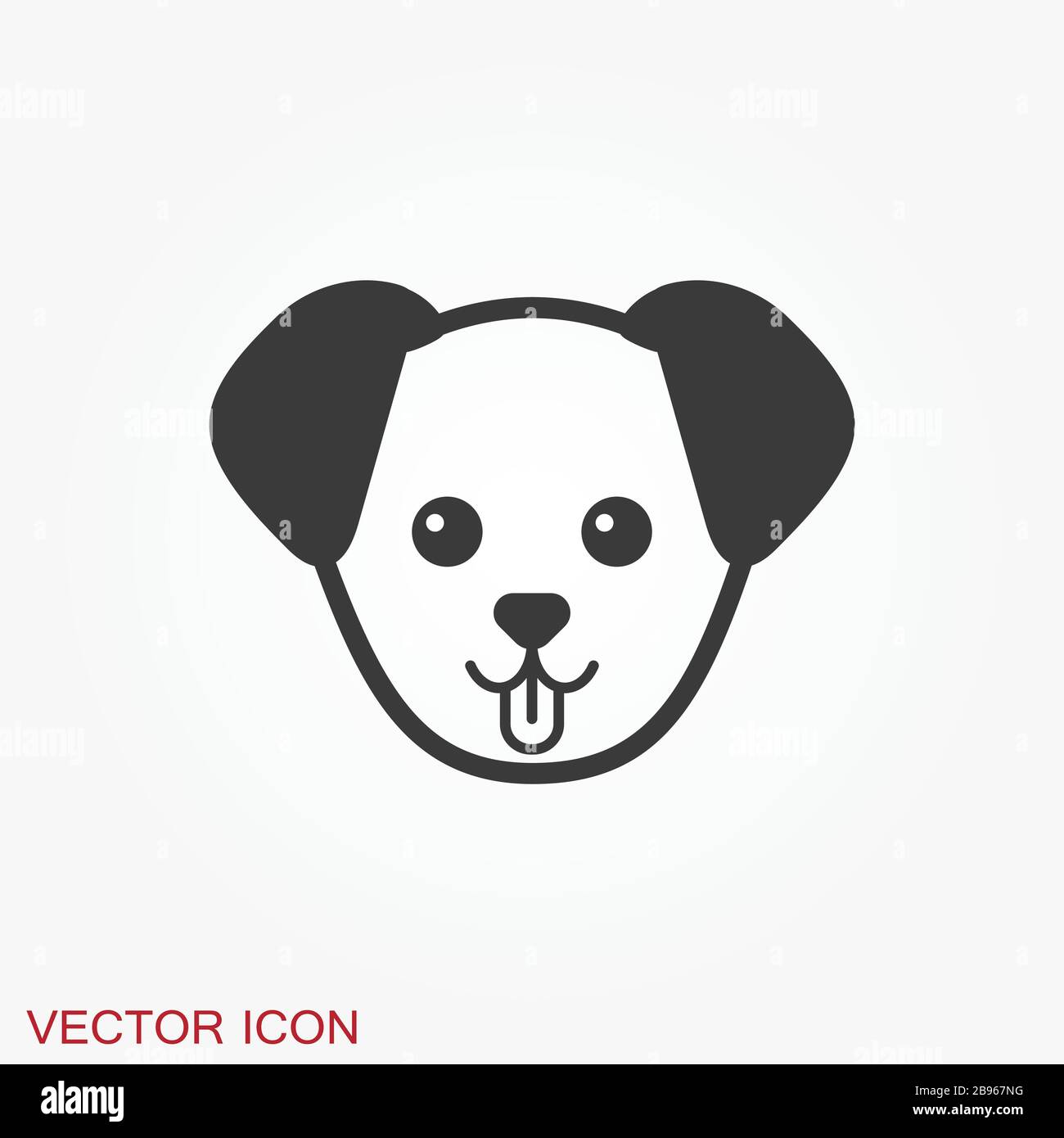 Puppy icon. Dog symbol. Vector element for your design Stock Vector ...