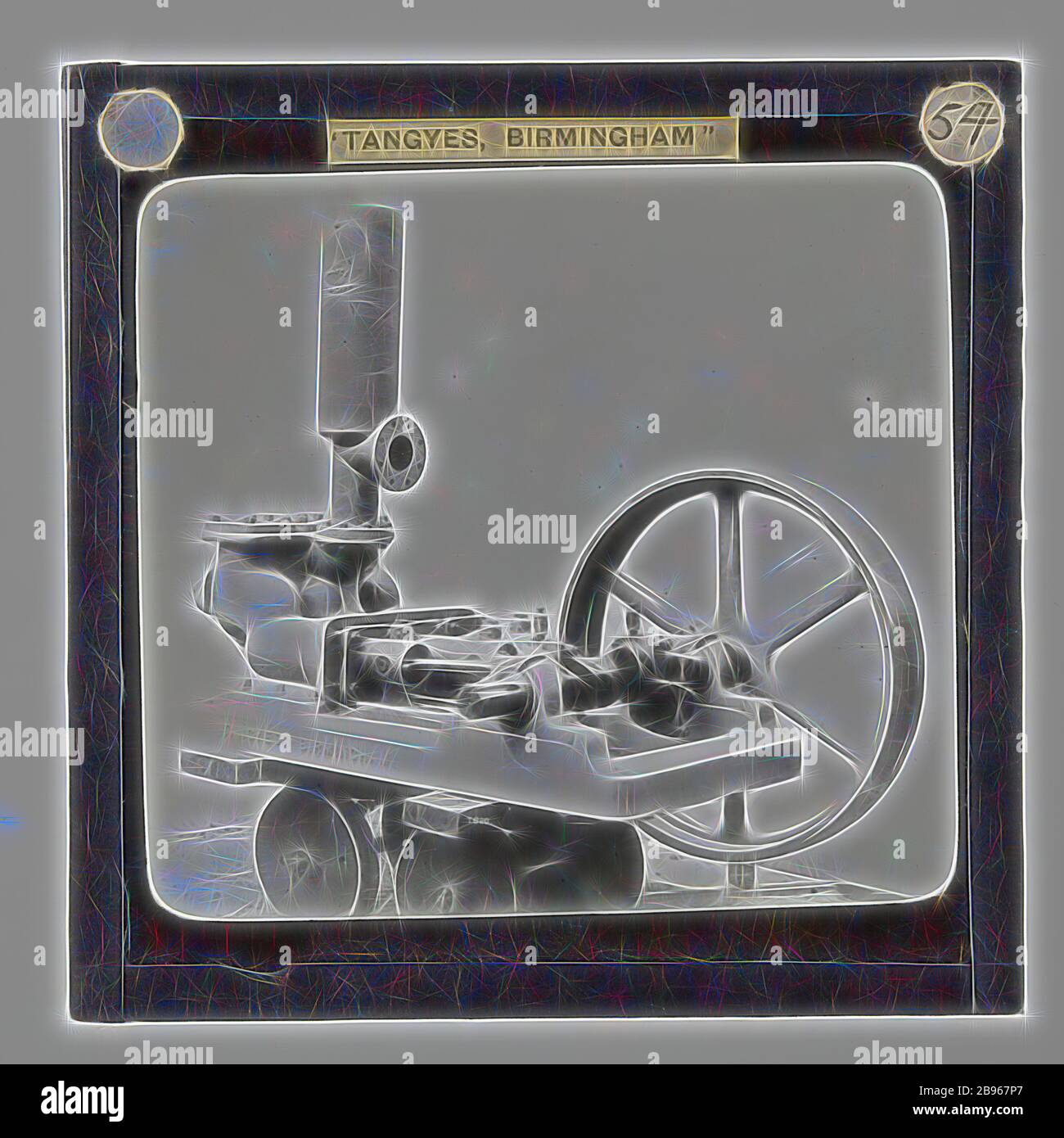 Lantern Slide - Tangyes Ltd, Belt Driven Three-Cylinder Horizontal Ram ...