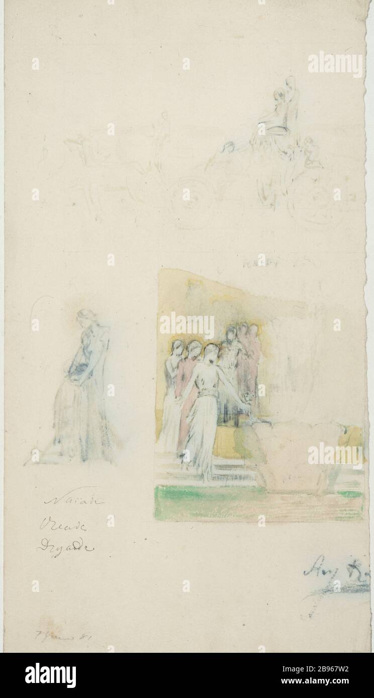 THREE CHARACTERS OF STUDIES Ary Renan (1858-1900). "Trois études de ...