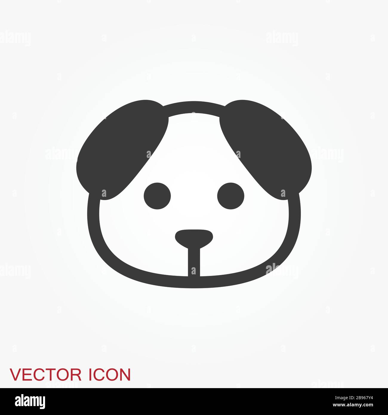 Puppy icon. Dog symbol. Vector element for your design Stock Vector ...
