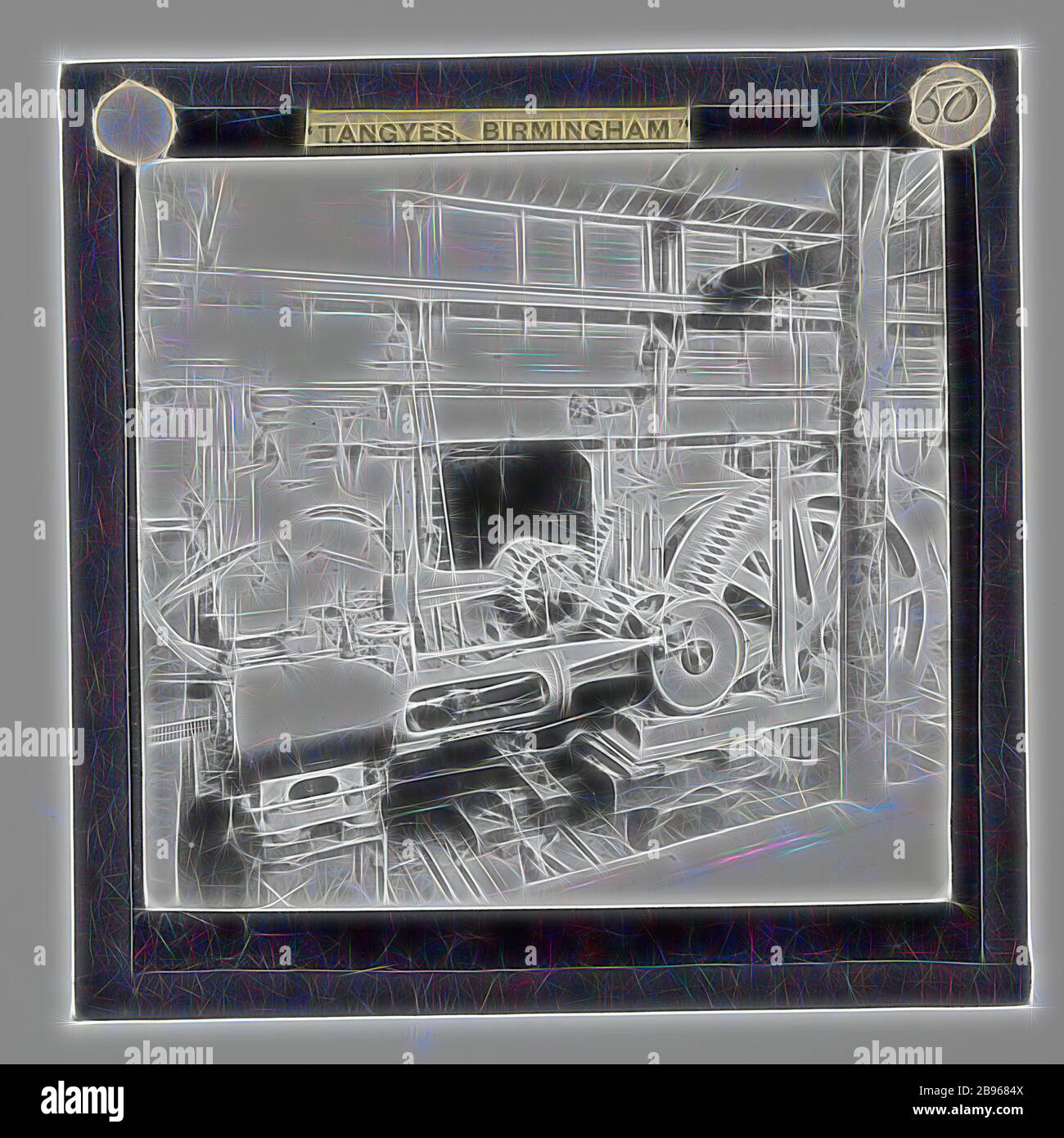 Lantern Slide - Tangyes Ltd, Steam Driven Mine Winding Engine, circa ...