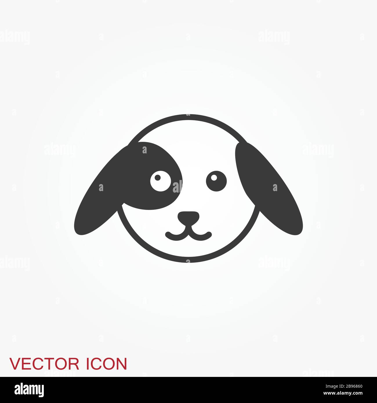 Puppy icon. Dog symbol. Vector element for your design Stock Vector ...