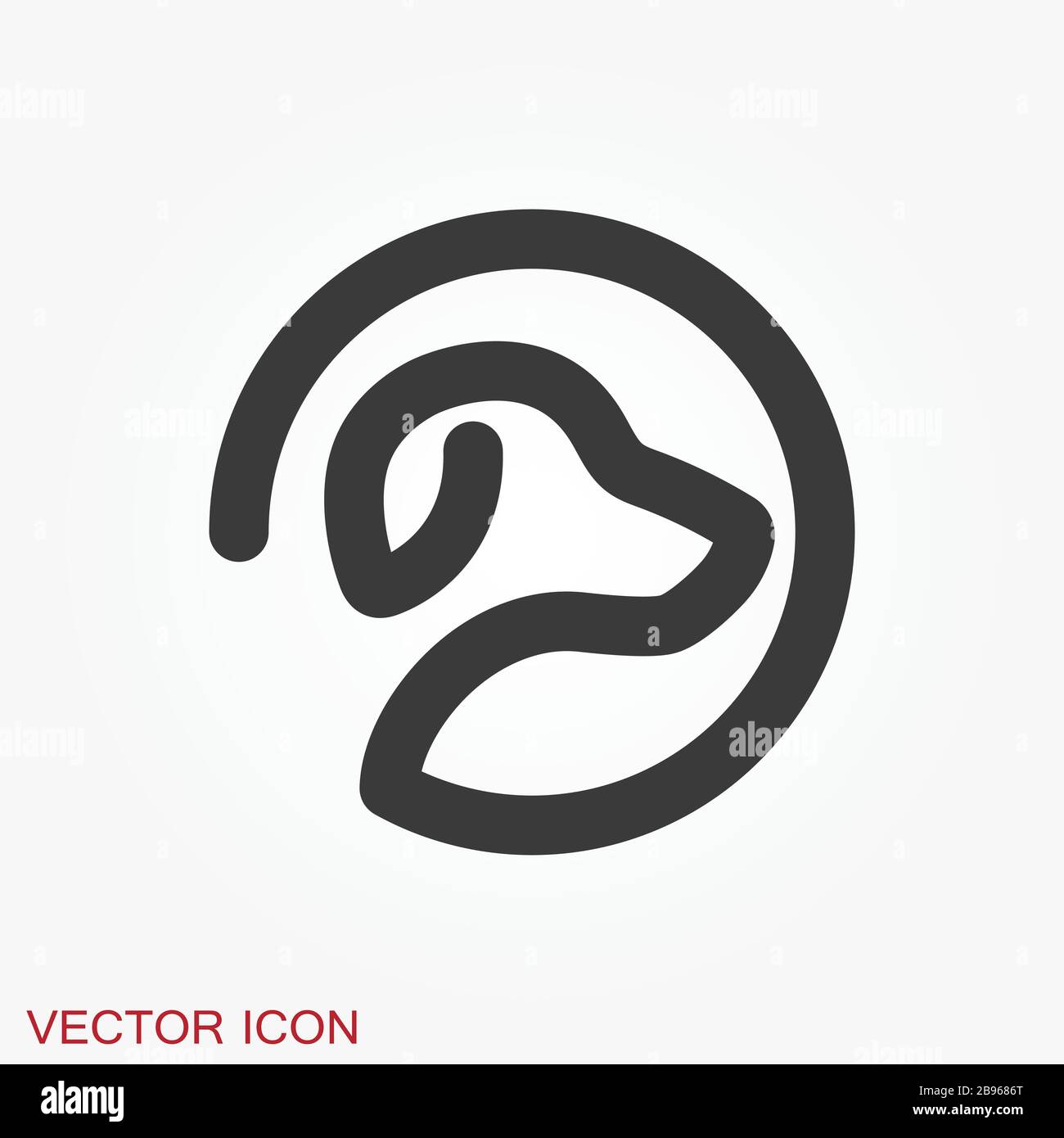 Puppy icon. Dog symbol. Vector element for your design Stock Vector ...