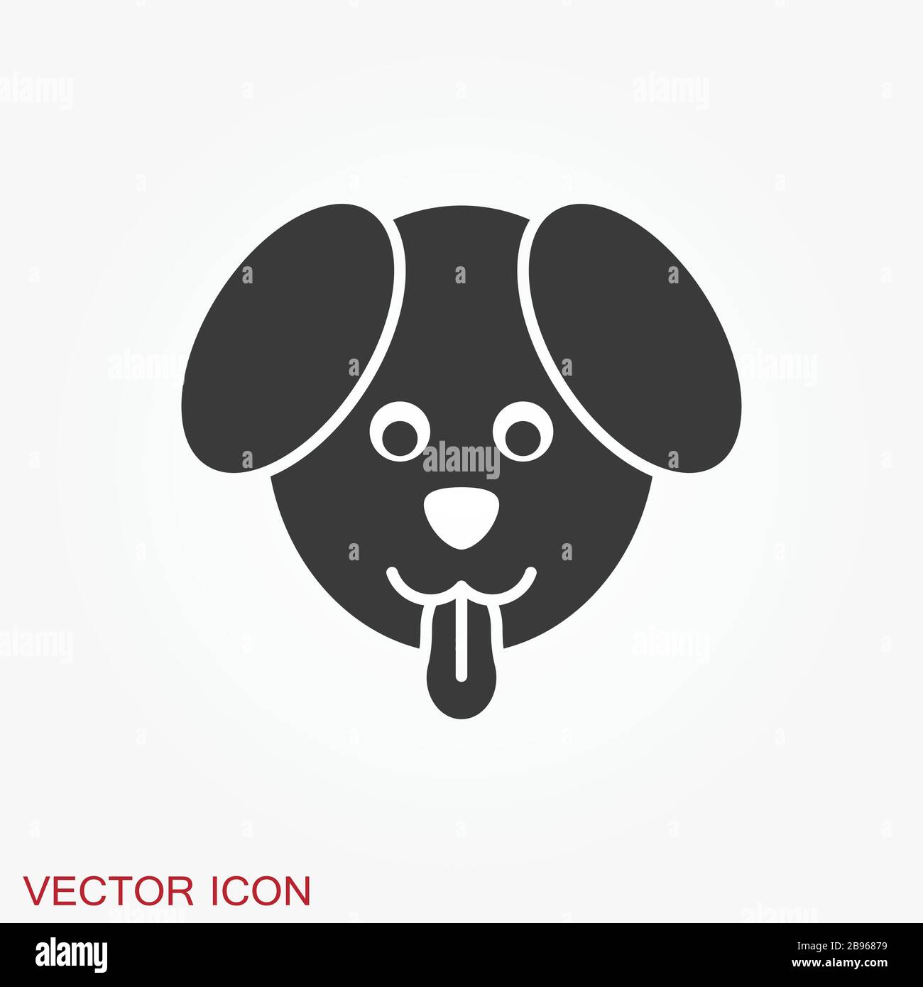 Puppy icon. Dog symbol. Vector element for your design Stock Vector ...