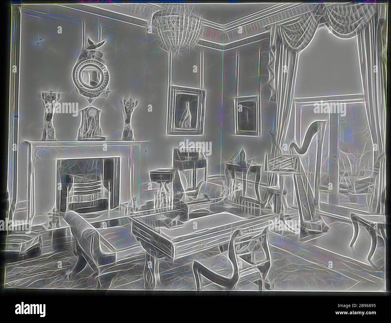Lantern Slide - Period Room, 'The Museum of Art Regency Rooms', 1909 ...
