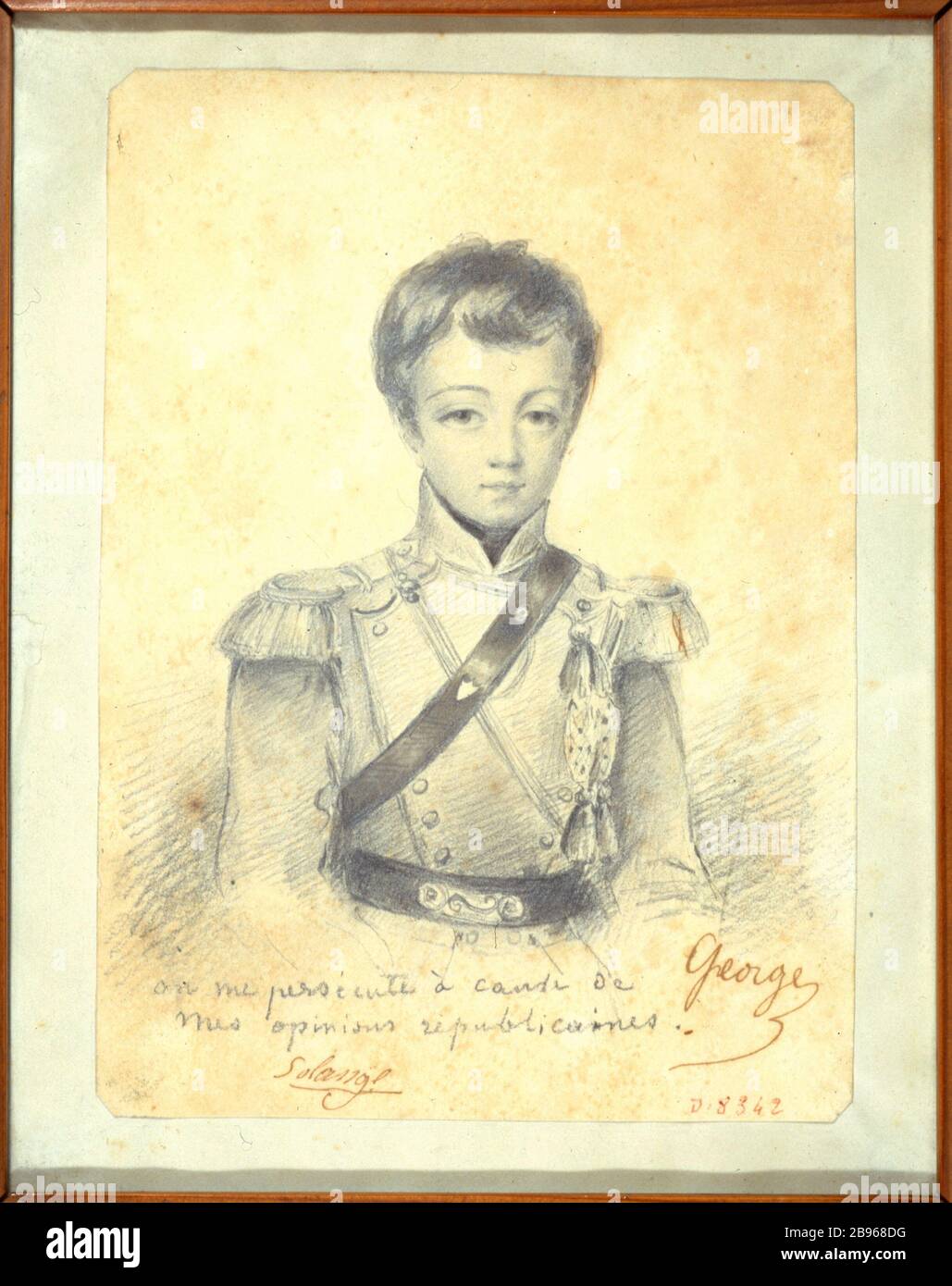 MAURICE SAND IN THE NATIONAL GUARD OFFICER George Sand (1804-1876 ...