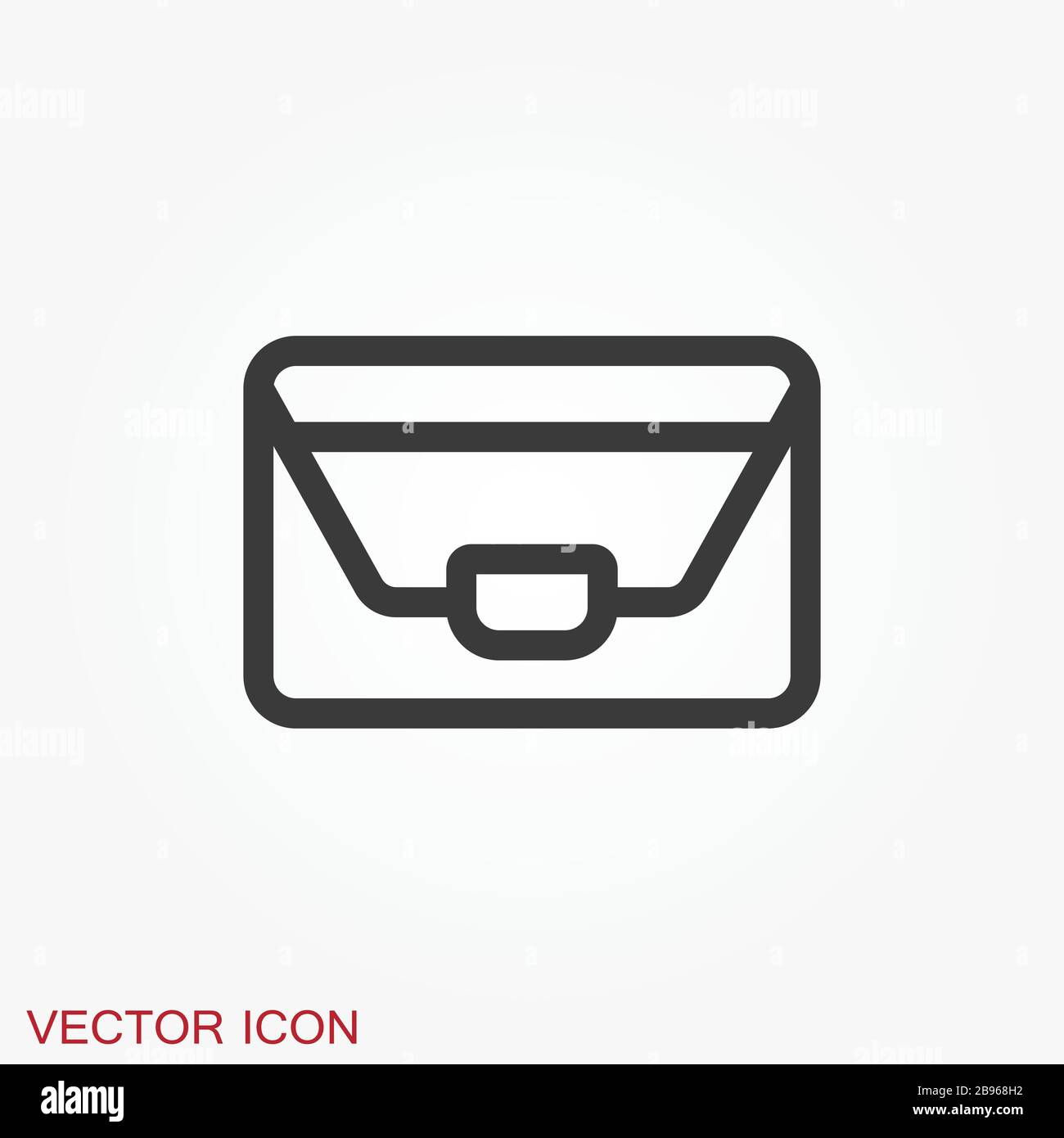 Purse vector icon. Wallet symbol for your web site design, logo, app ...