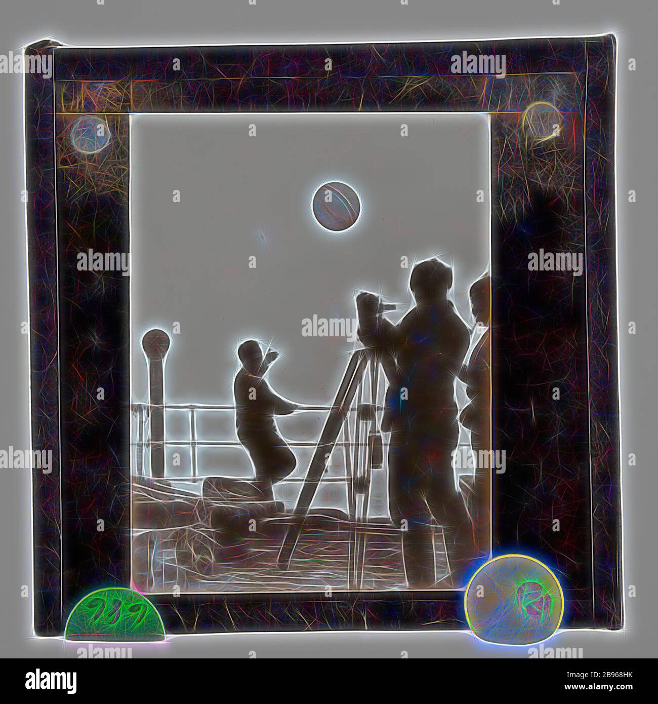 Lantern Slide - Weather Balloon Experiment on the Discovery, BANZARE ...