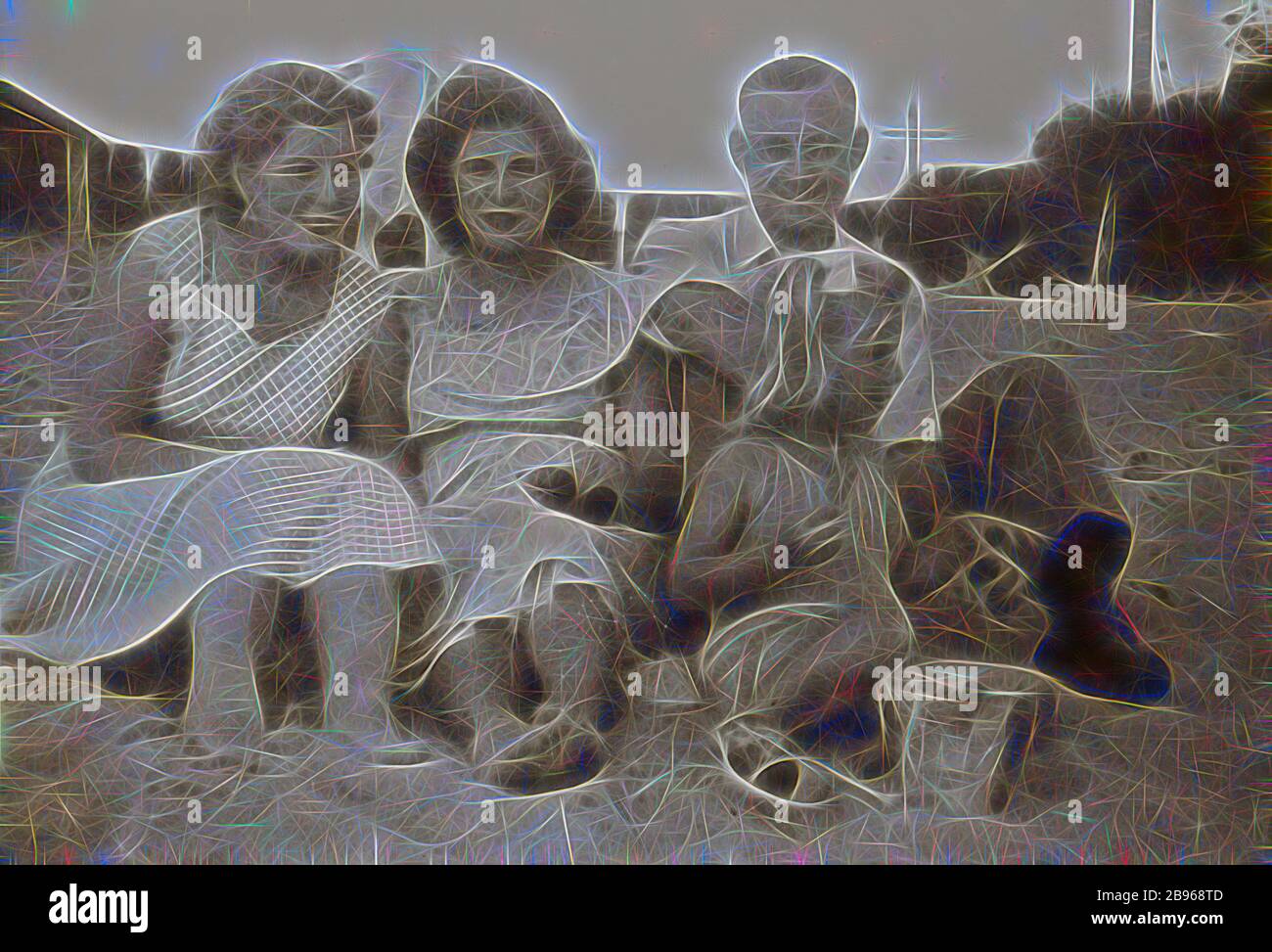 Photograph - Leech Family at Beach, Melbourne, circa 1954, Photograph ...