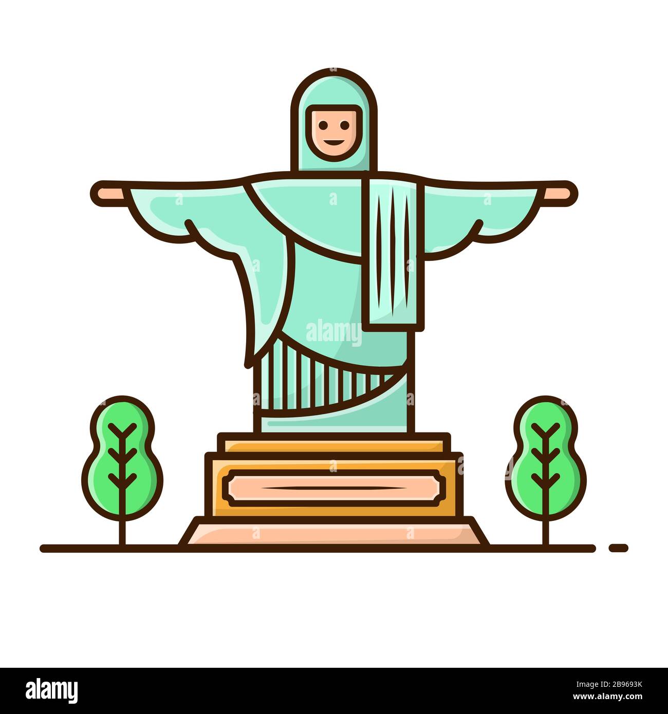 Brazil the statue of jesus christ Cut Out Stock Images & Pictures - Alamy