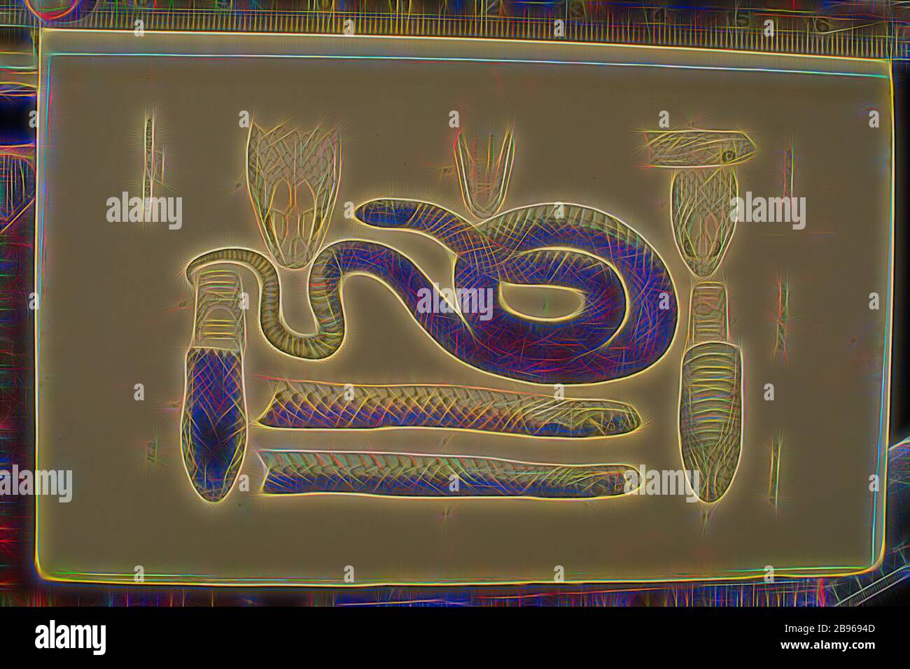 Lithographic colour proof - Lowland Copperhead, Austrelaps superbus ...