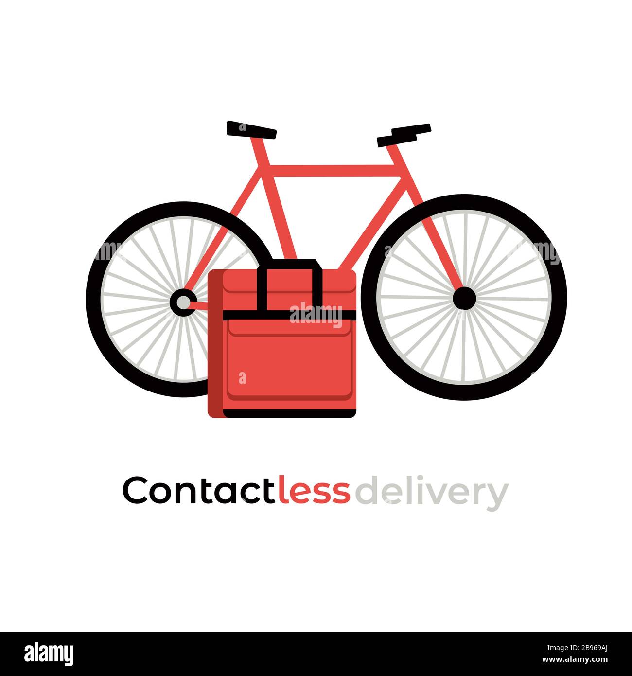 Contactless delivery service during Cut Out Stock Images & Pictures - Alamy