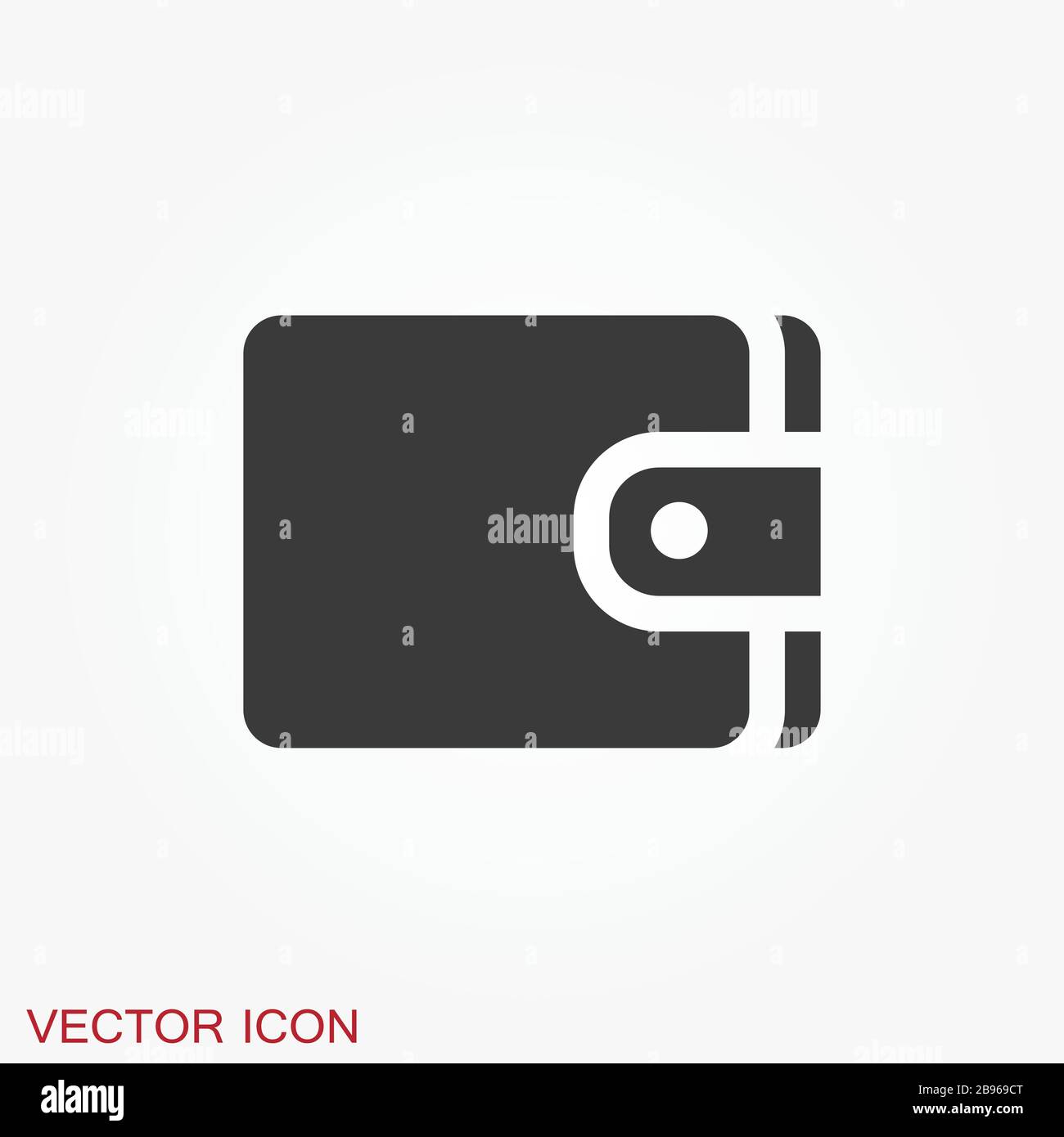 Purse vector icon. Wallet symbol for your web site design, logo, app ...