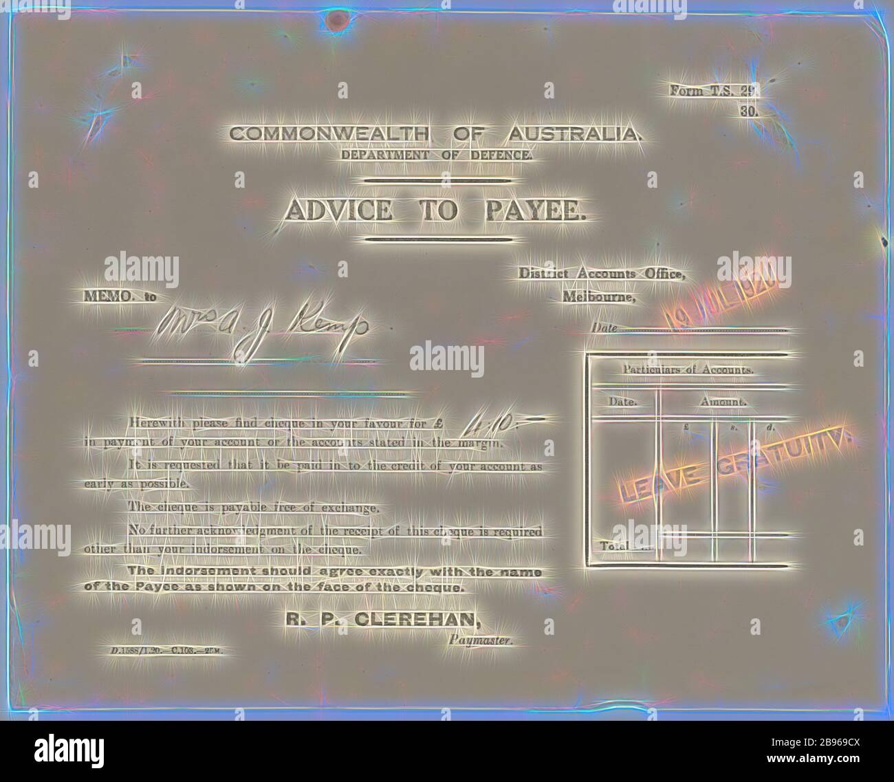 10 leave gratuity hi-res stock photography and images - Alamy