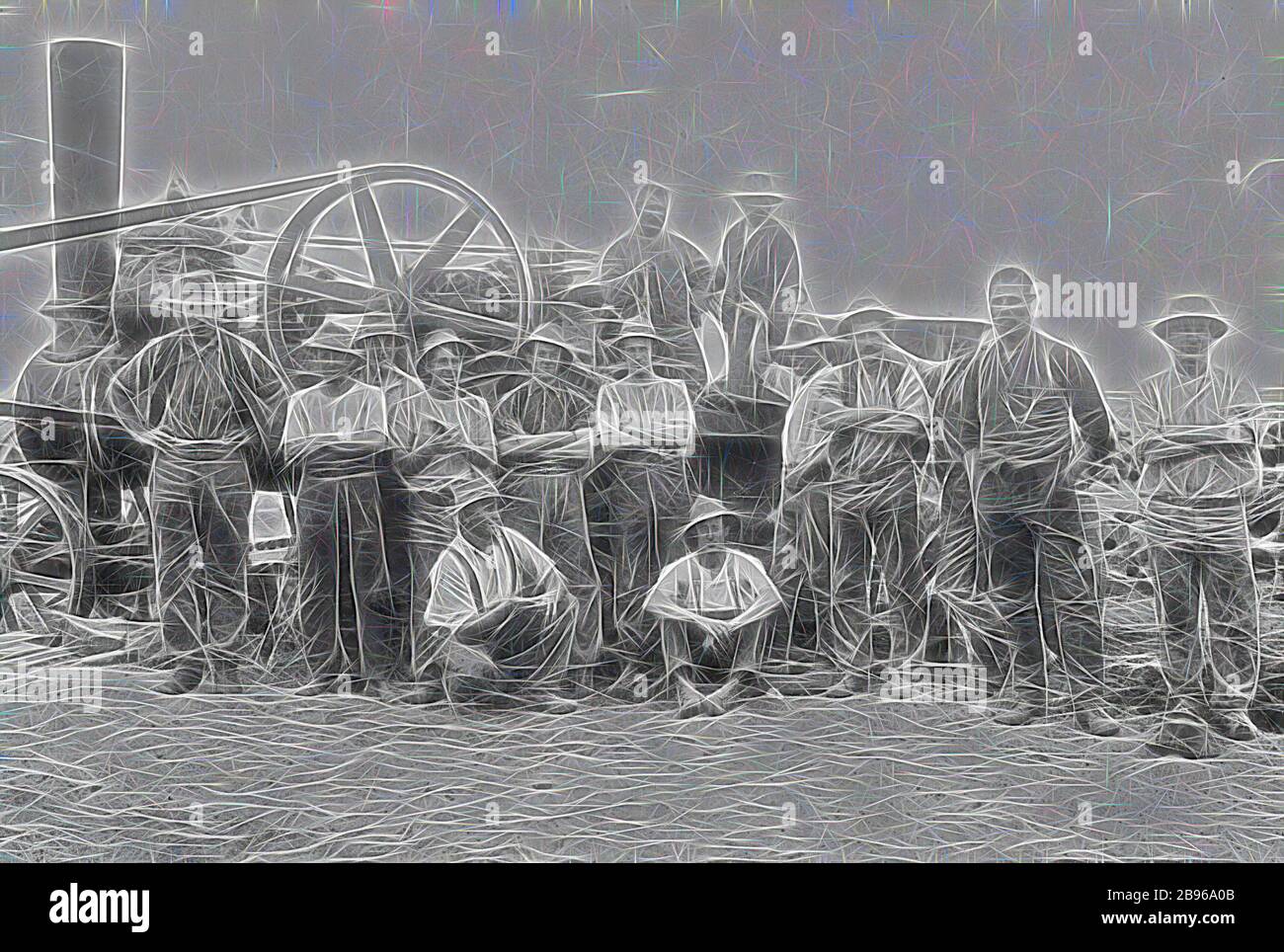 Negative - Steam Traction Engine & Work Team, Port Fairy, Victoria ...
