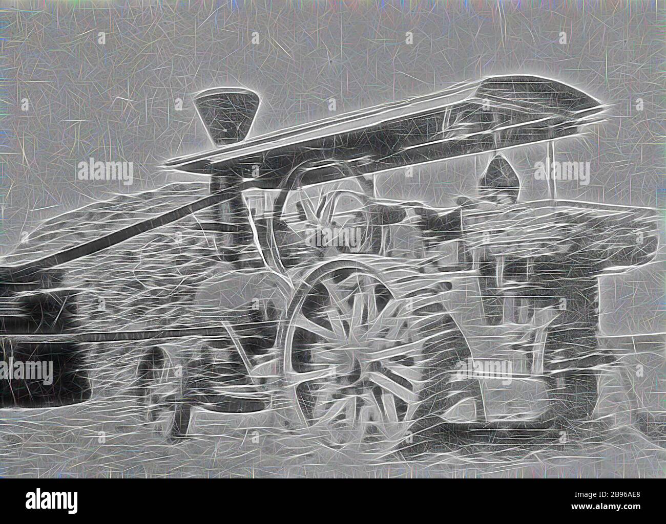 Negative - Steam Traction Engine, Smeaton, Victoria, 1936, Steam ...
