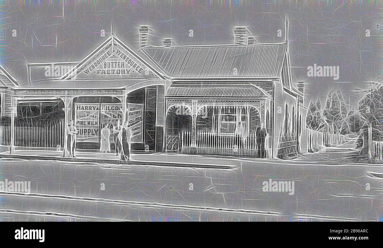 Negative - People Outside The Wendouree Butter Factory, Ballarat ...