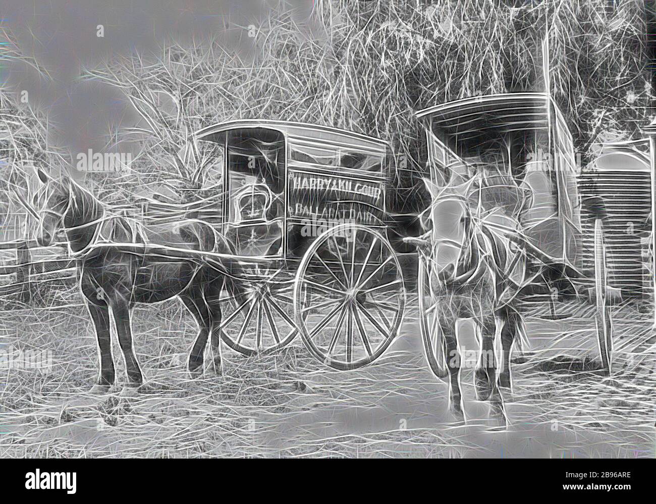 Two horse drawn dairy carts hi-res stock photography and images - Alamy