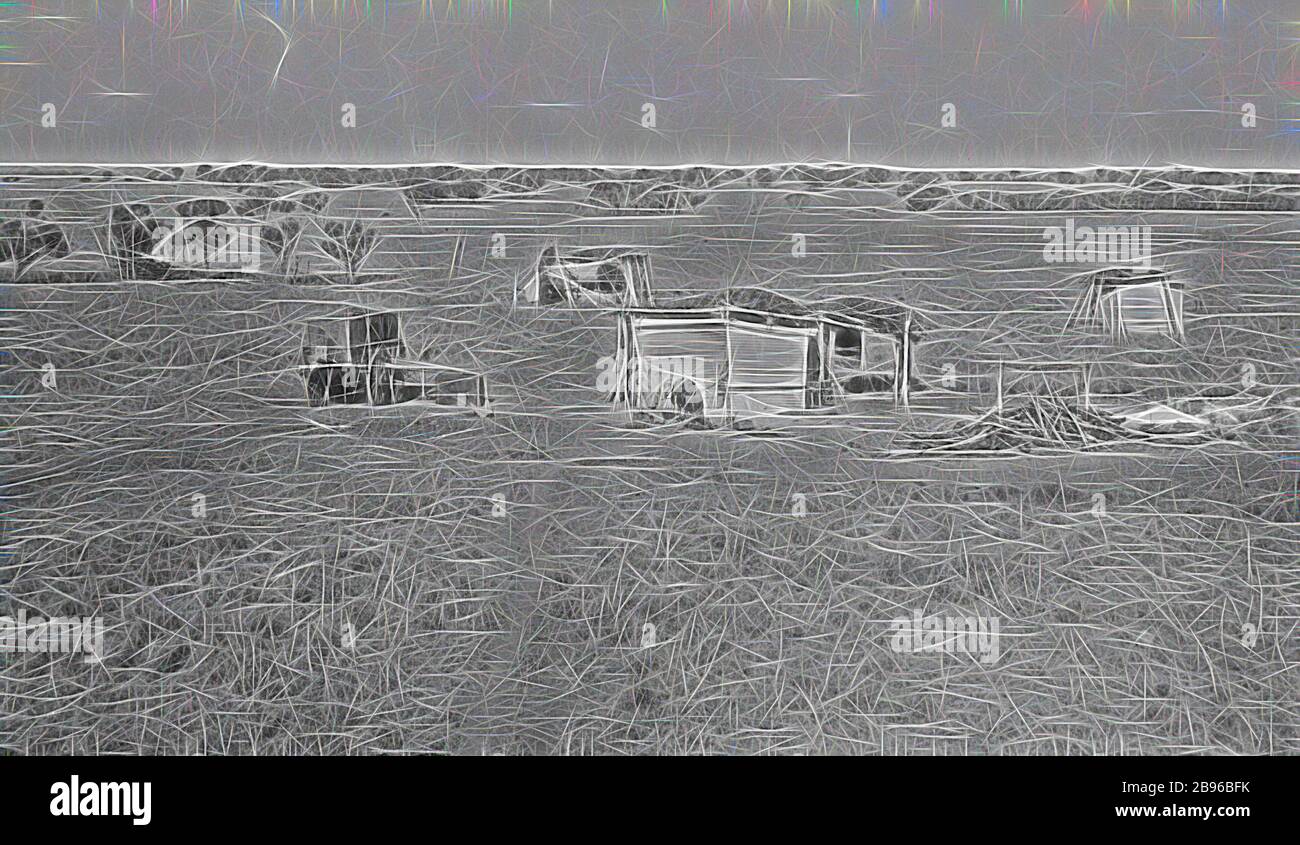 Negative - Outbuildings on the 'Portland Downs' Station, Isisford ...