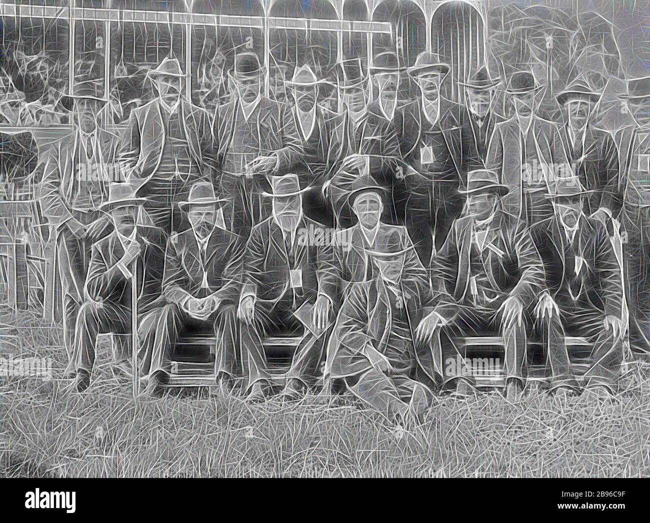 Negative - Portrait of Committee, Warracknabeal, Victoria, circa 1905 ...