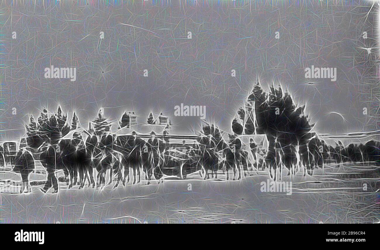 Negative - Parade of Returning Soldiers, Snake Valley, Victoria, Mar ...