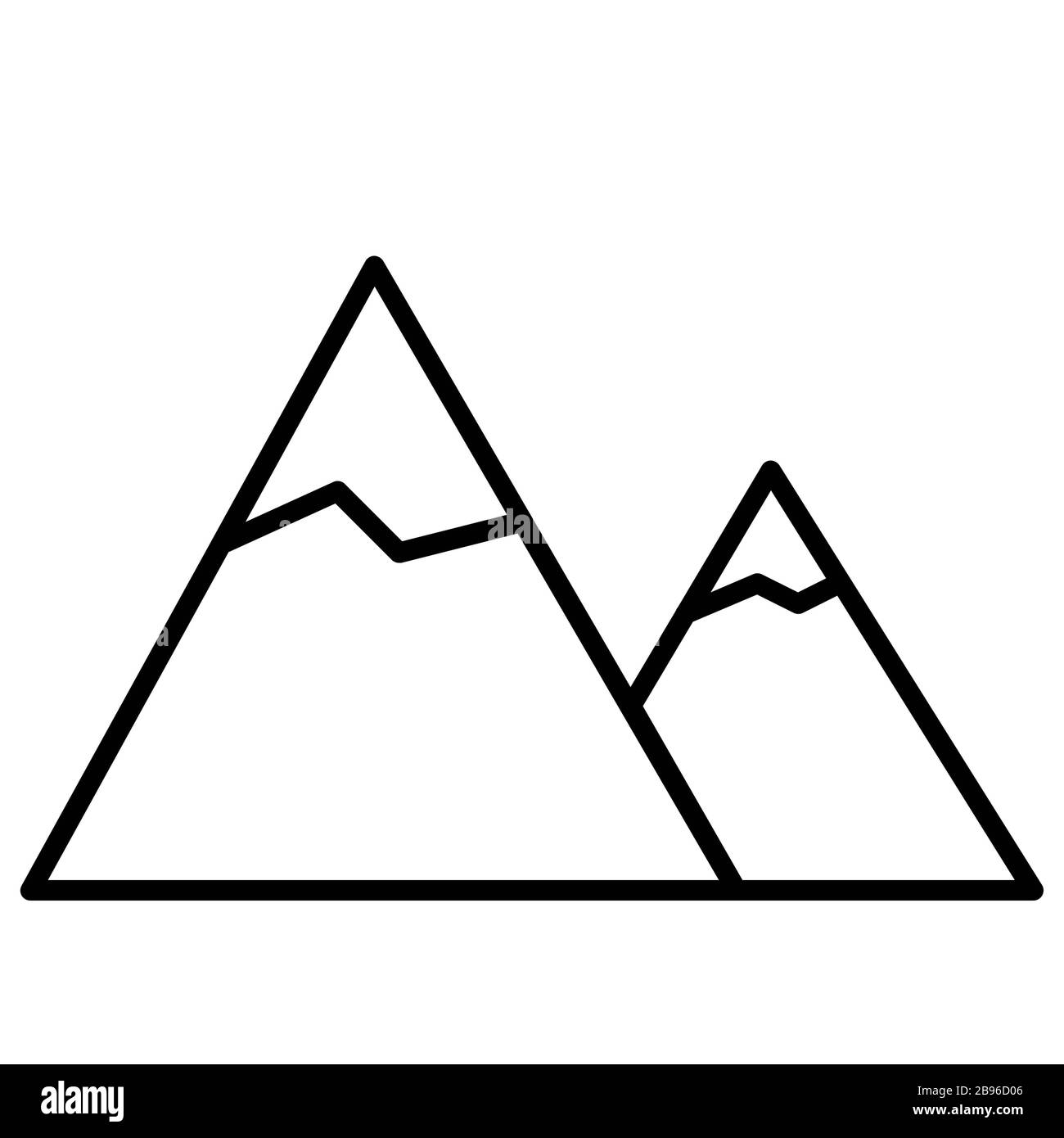 View mountain landscape snow Cut Out Stock Images & Pictures - Alamy