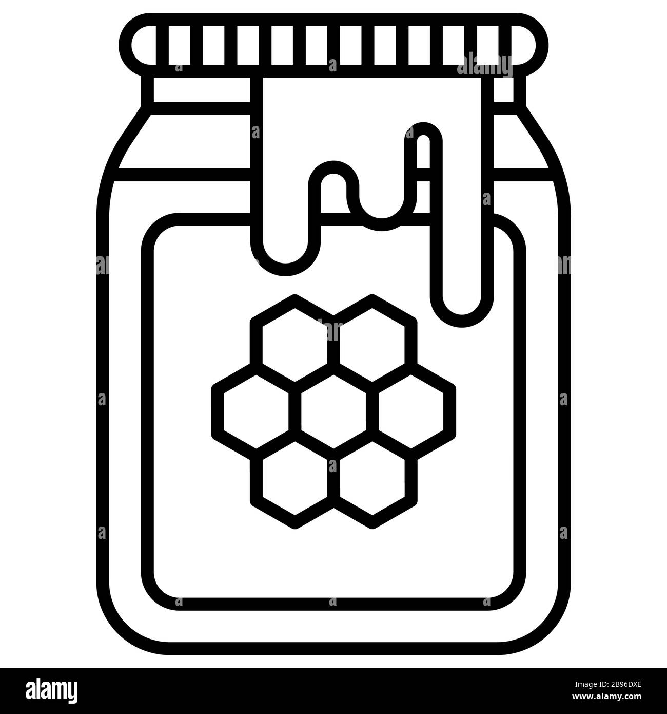 Fresh honey on white Black and White Stock Photos & Images - Alamy