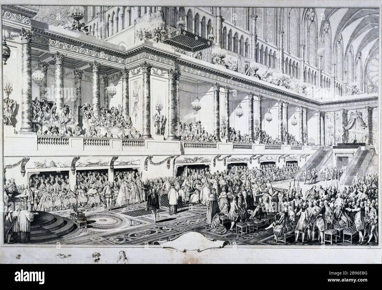 The Coronation of Louis XVI in Reims Jean-Michel Moreau (dit le Jeune ...