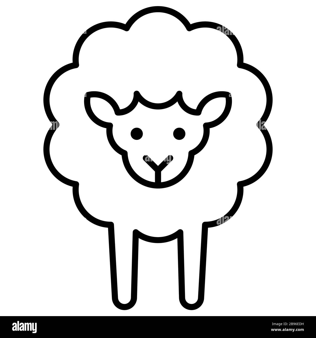 Sheep cute lamb farm Black and White Stock Photos & Images - Alamy