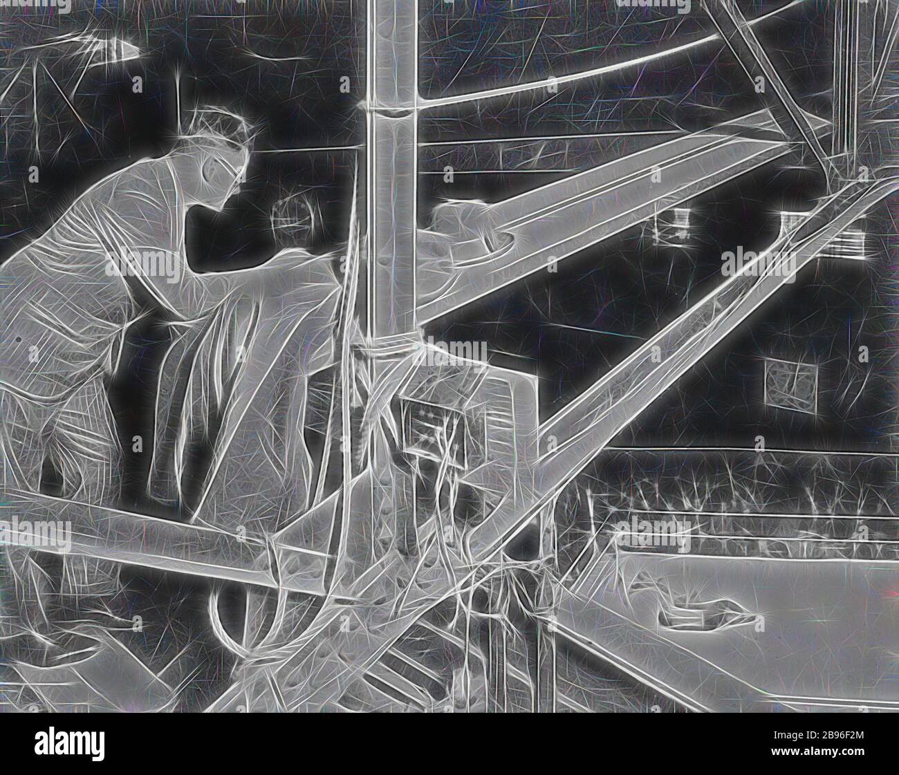 Negative - Wrestling Match, West Melbourne, Victoria, 1927, Direct ...