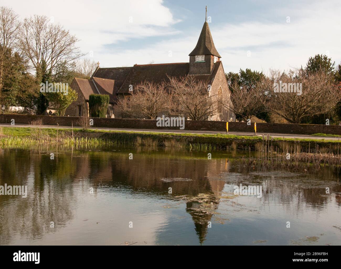 St Mary the Virgin Church, Buckland, Surrey, England Stock Photo - Alamy