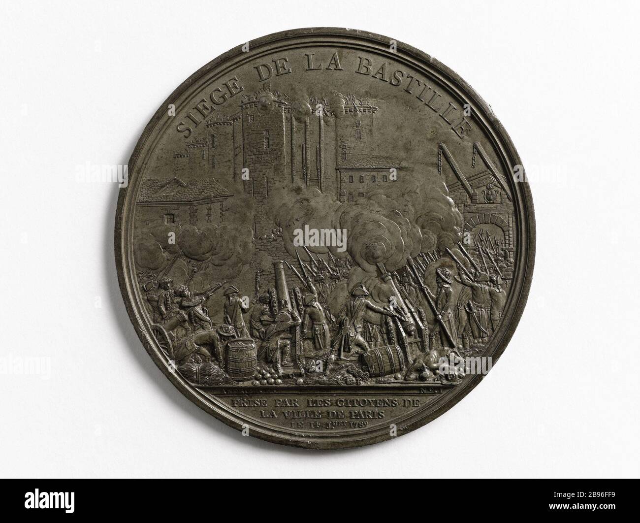 Siege of the Bastille, 14 July 1789 Bertrand Andrieu (1761-1822 ...