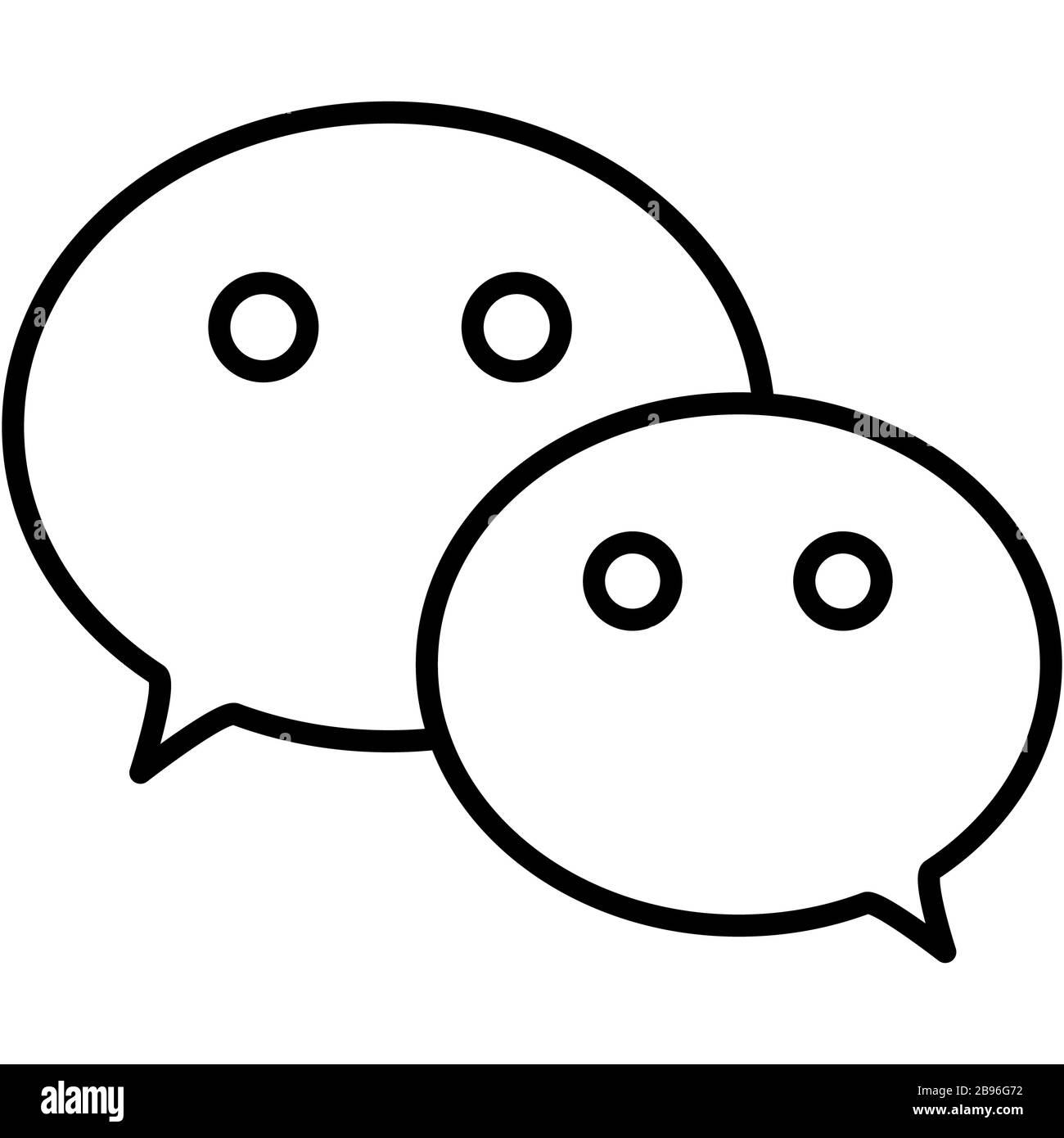 China wechat app Black and White Stock Photos & Images - Alamy