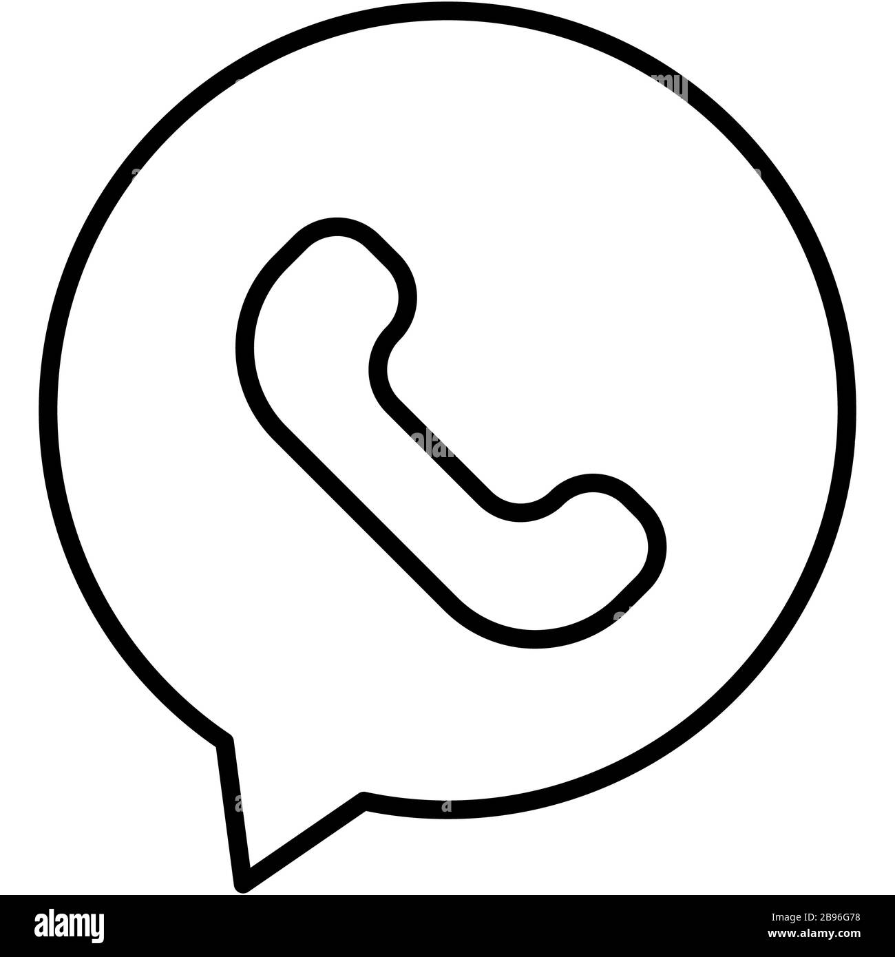 Social media whatsapp logo Black and White Stock Photos & Images - Alamy