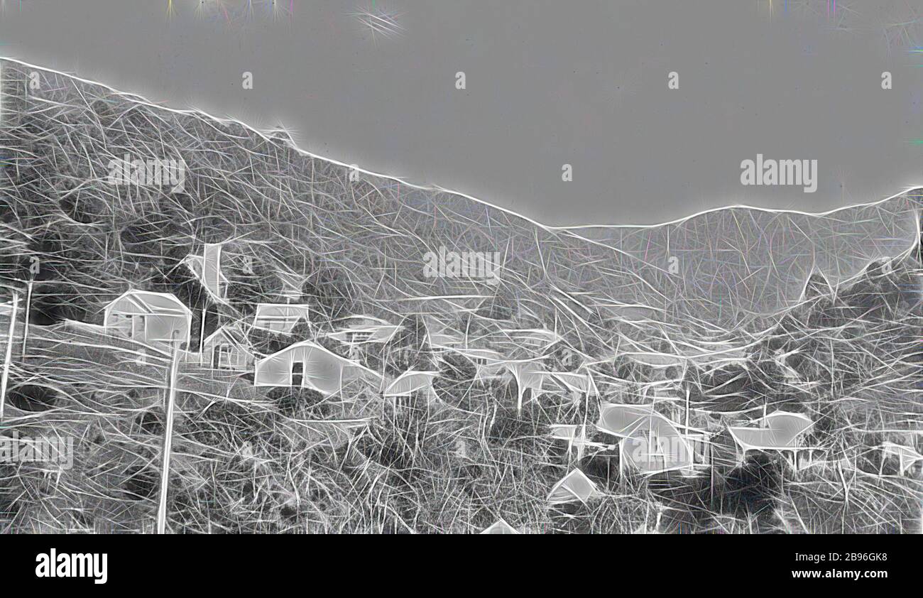 Negative - Woods Point, Victoria, 1917, Woods Point township from ...