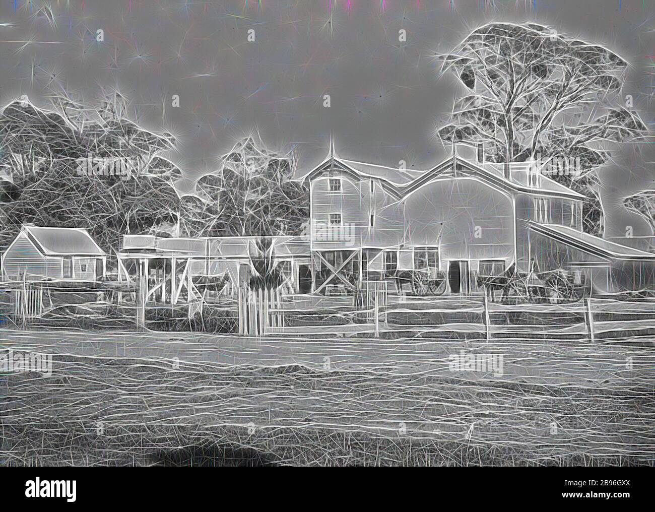 Negative - Heyfield, Victoria, circa 1900, The Heyfield Butter Factory ...