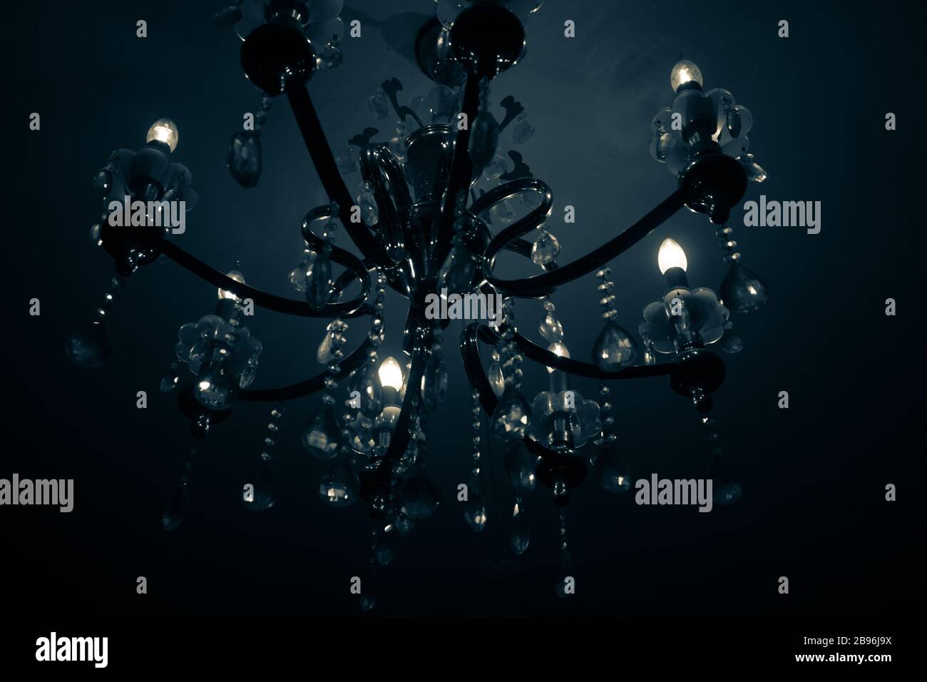 Dark room with lamps hi-res stock photography and images - Alamy