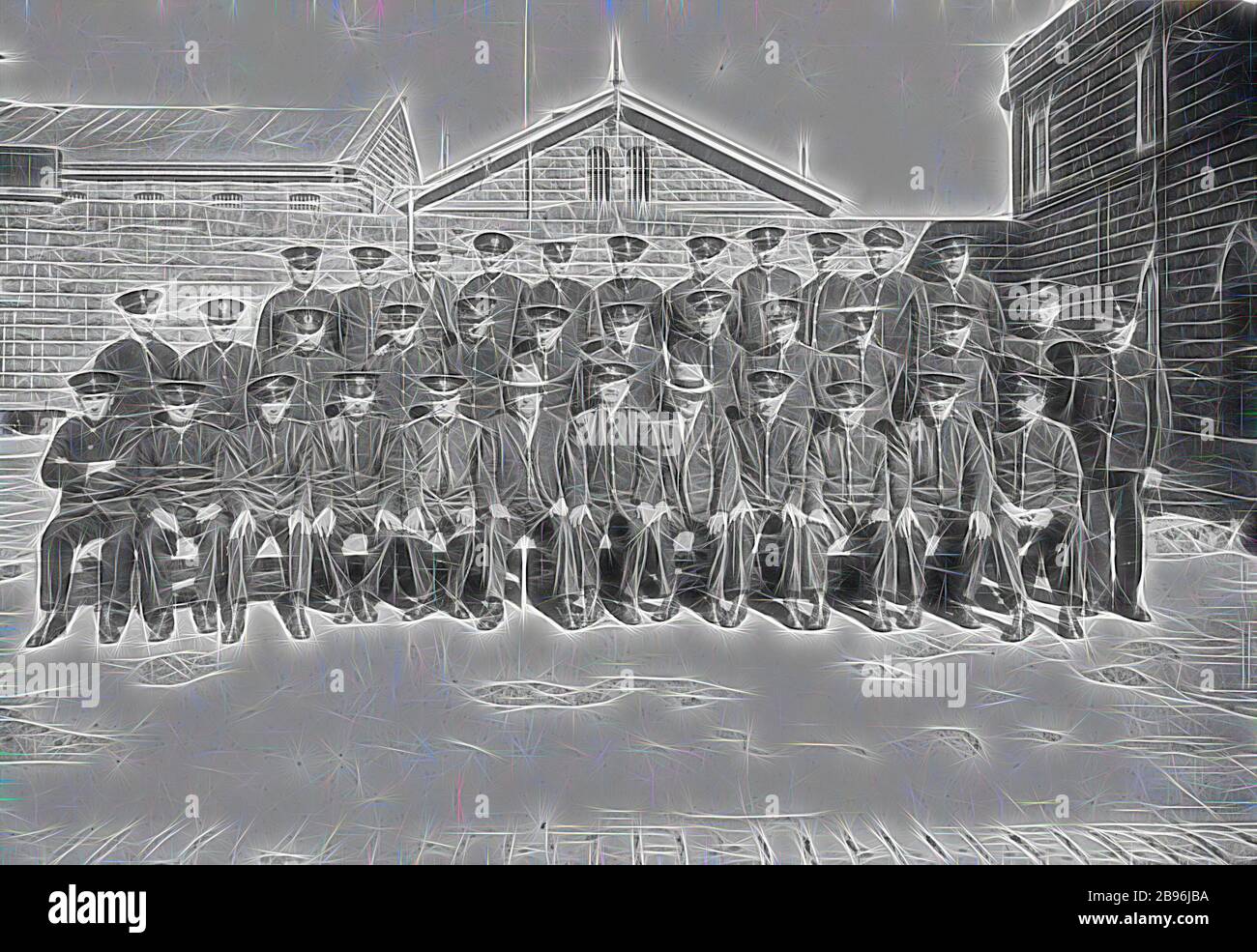 Negative - Warders, Pentridge Prison, Coburg, Victoria, circa 1910 ...